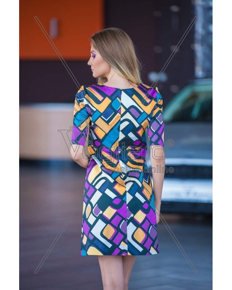 ROCHIE DE ZI DIN TERCOT IMPRIMEU COLORAT