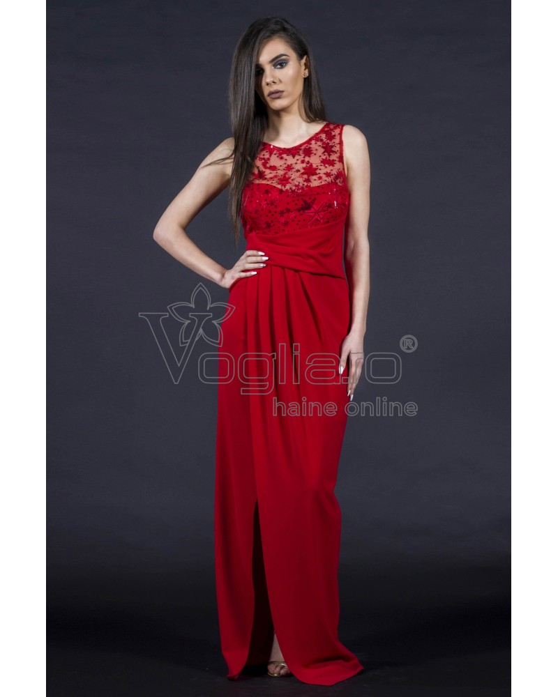 ROCHIE LUNGA DE SEARA ELEGANTA ROSIE LUCIA VR219